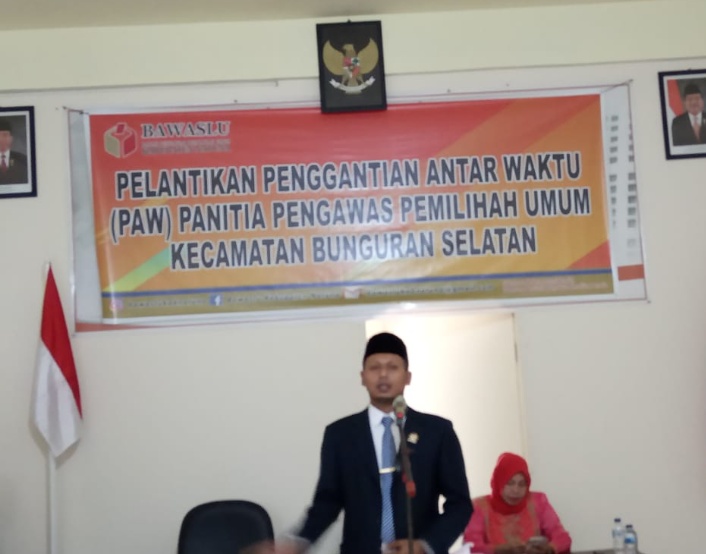 Khairul Rijal, Lantik Anggota Panwaslucam B. Selatan ...
