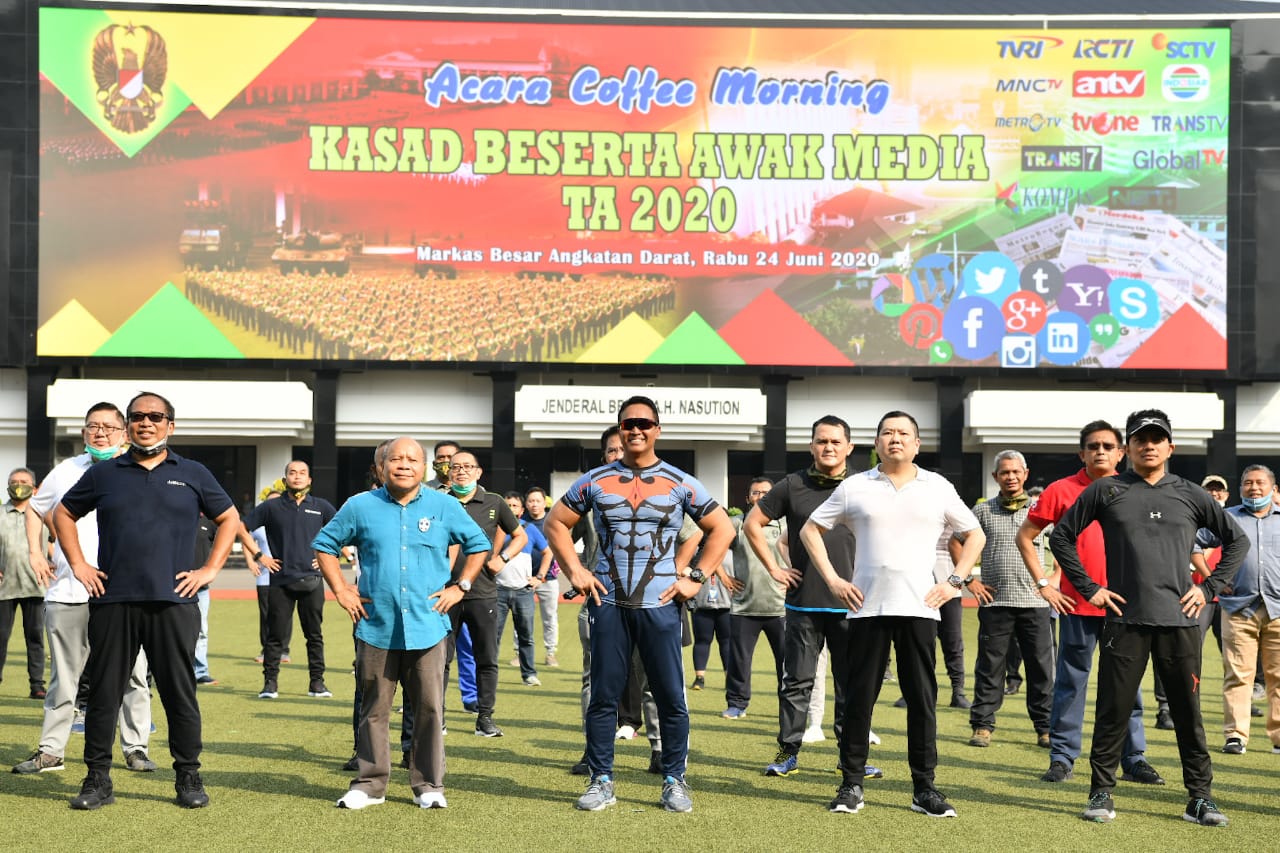 Kasad, Gelar Coffee Morning Dengan Awak Media – Harianmetropolitan.co.id