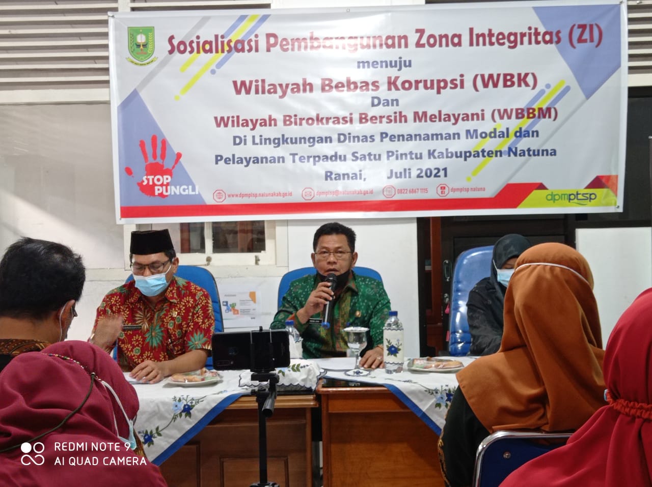 Cegah Korupsi, DPMPTS Natuna Sosialisasi Zona Integritas – Harianmetropolitan.co.id