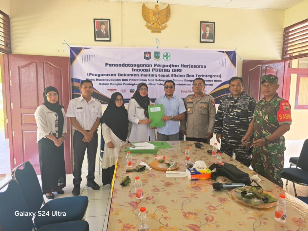 Disdukcapil Natuna dan Puskesmas Midai Teken MoU Inovasi “Puding Ceri ...